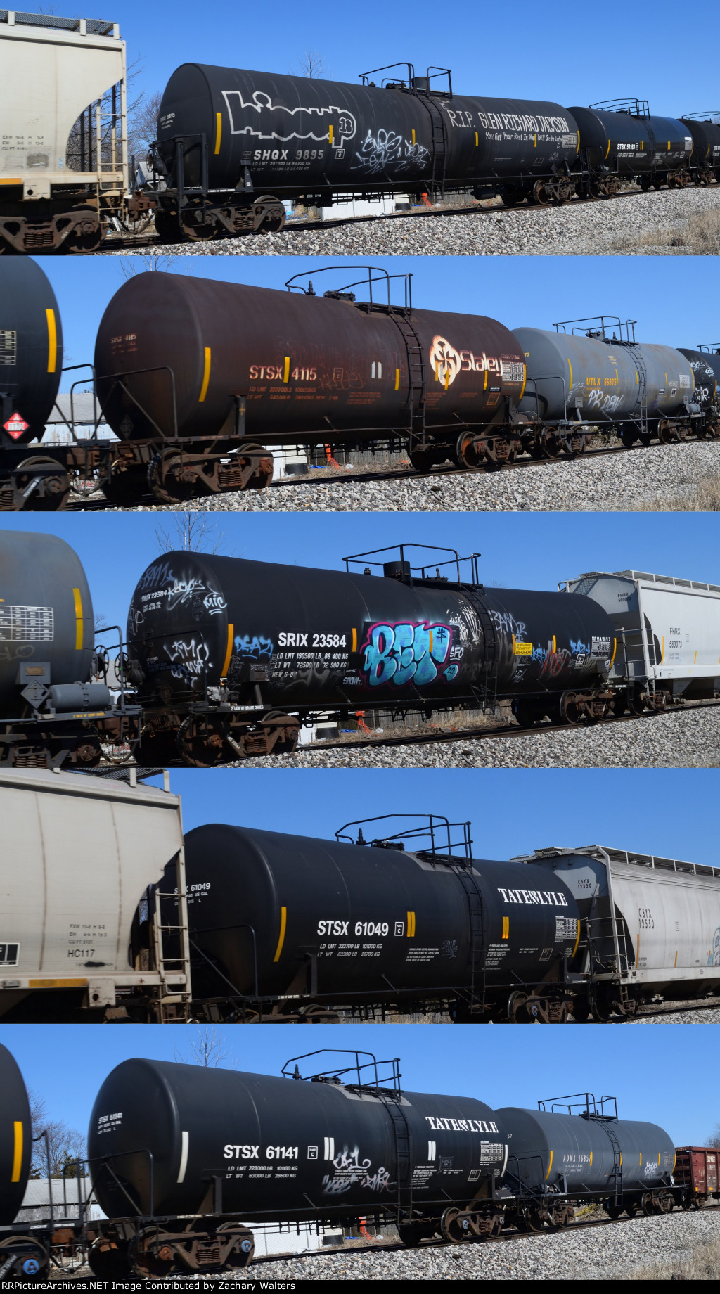 SHQX STSX UTLX Tankcars